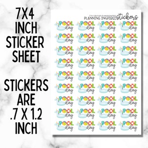 Pool Day Stickers, Planner Stickers, Pool Stickers, Summer Stickers ...