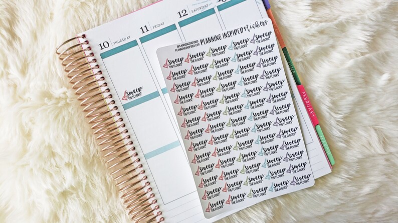 Sweeping Stickers Sweep Stickers Set of 65 Sweep the Floors | Etsy