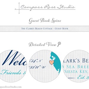 Personalized Family Vacation Home Guest Book, State Map Guest Book ...