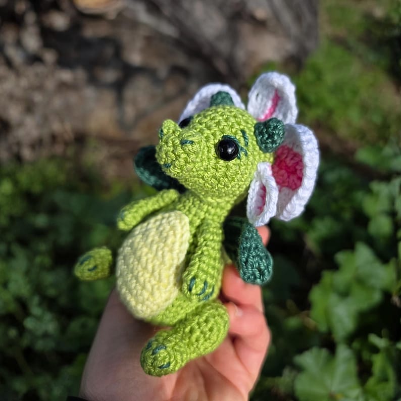 Crochet Orchid Dragon Pattern PDF | Ophelia Flower Dragon Amigurumi ...