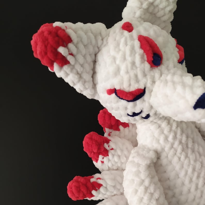 Amigurumi 9 Tailed Fox Crochet Pattern, Emi Moonveil Kitsune Plush PDF ...