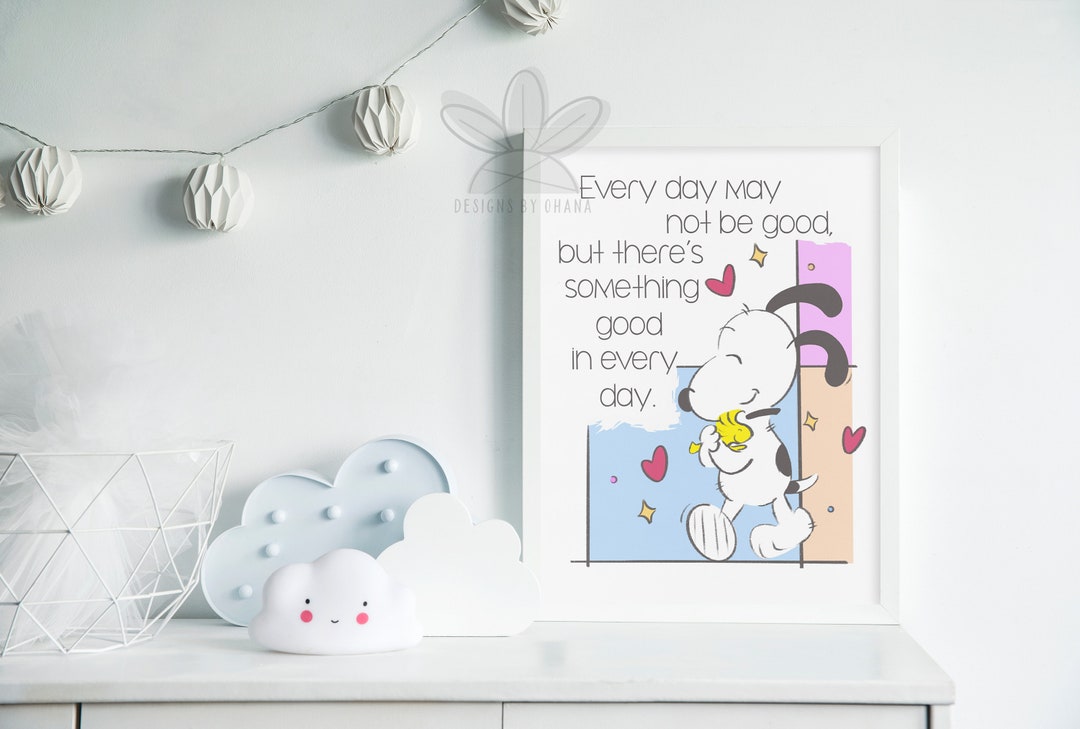 Snoopy Art Print | Inspirational Art | Pop Culture | Dog Lover | Dog ...