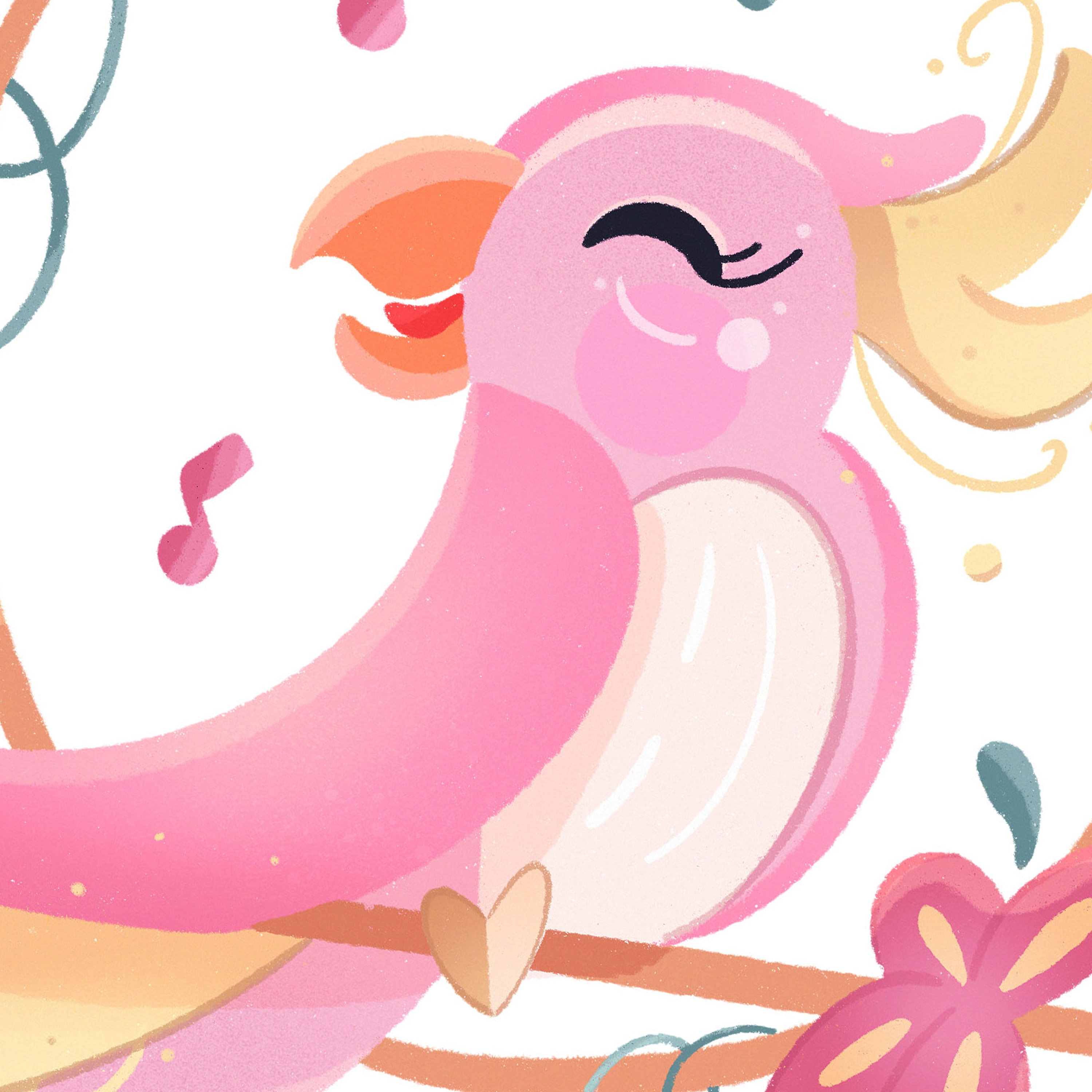 Showgirl Tiki Bird | Tiki Bird Art | Tropical Art Print | Enchanted ...