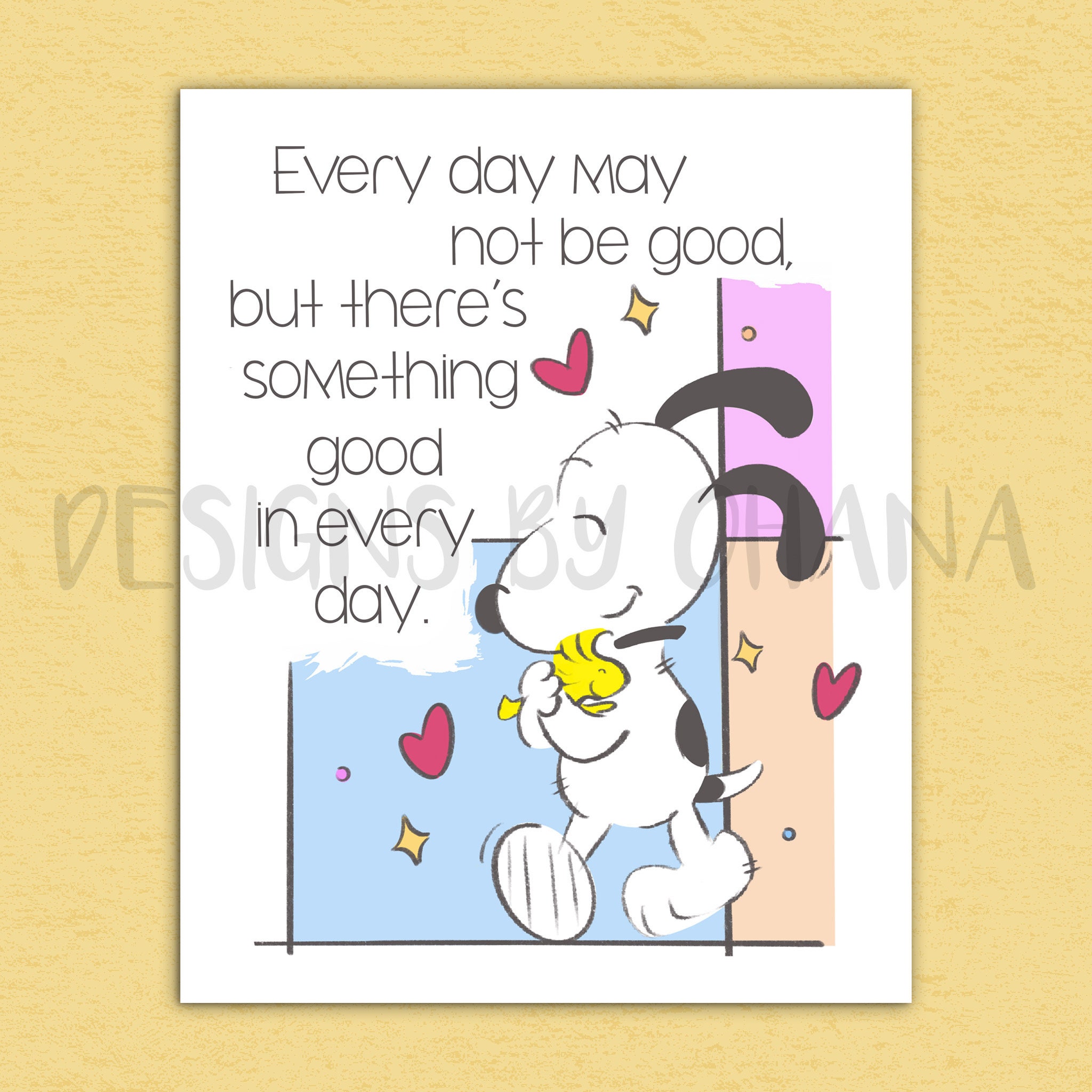 Snoopy Art Print Inspirational Art Pop Culture Dog Lover Dog Poster ...