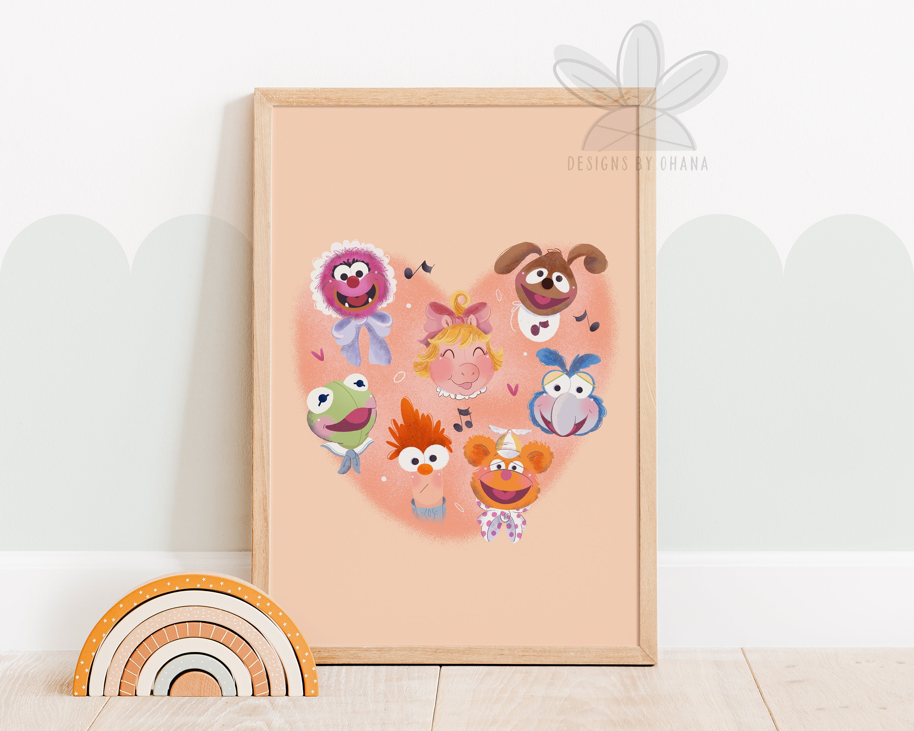 The Muppet Babies 80s Cartoon Pop Culture Printable Art Print Home ...