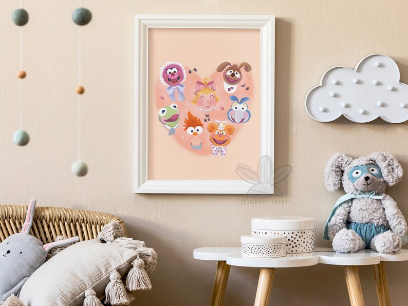 The Muppet Babies 80s Cartoon Pop Culture Printable Art Print Home ...