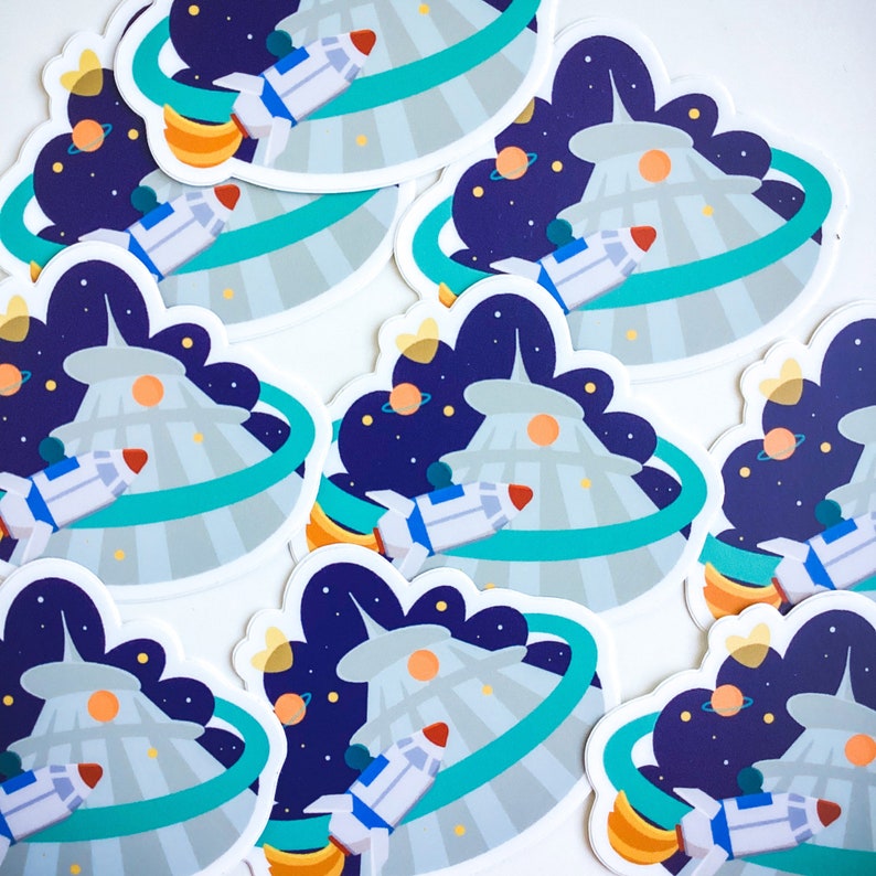 Space Mountain Sticker | Disney Decal | Waterproof Vinyl Sticker ...