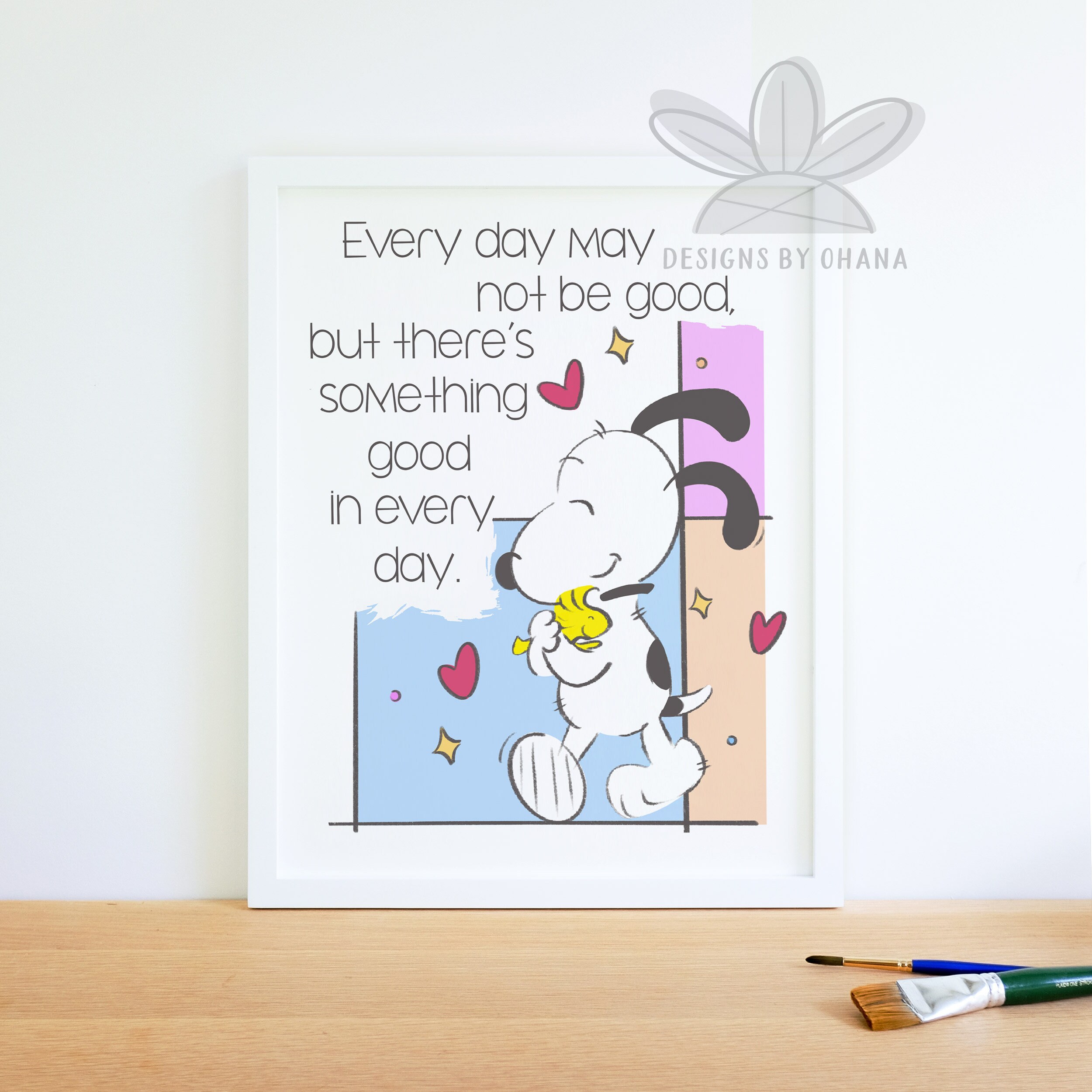 Snoopy Art Print Inspirational Art Pop Culture Printable | Etsy