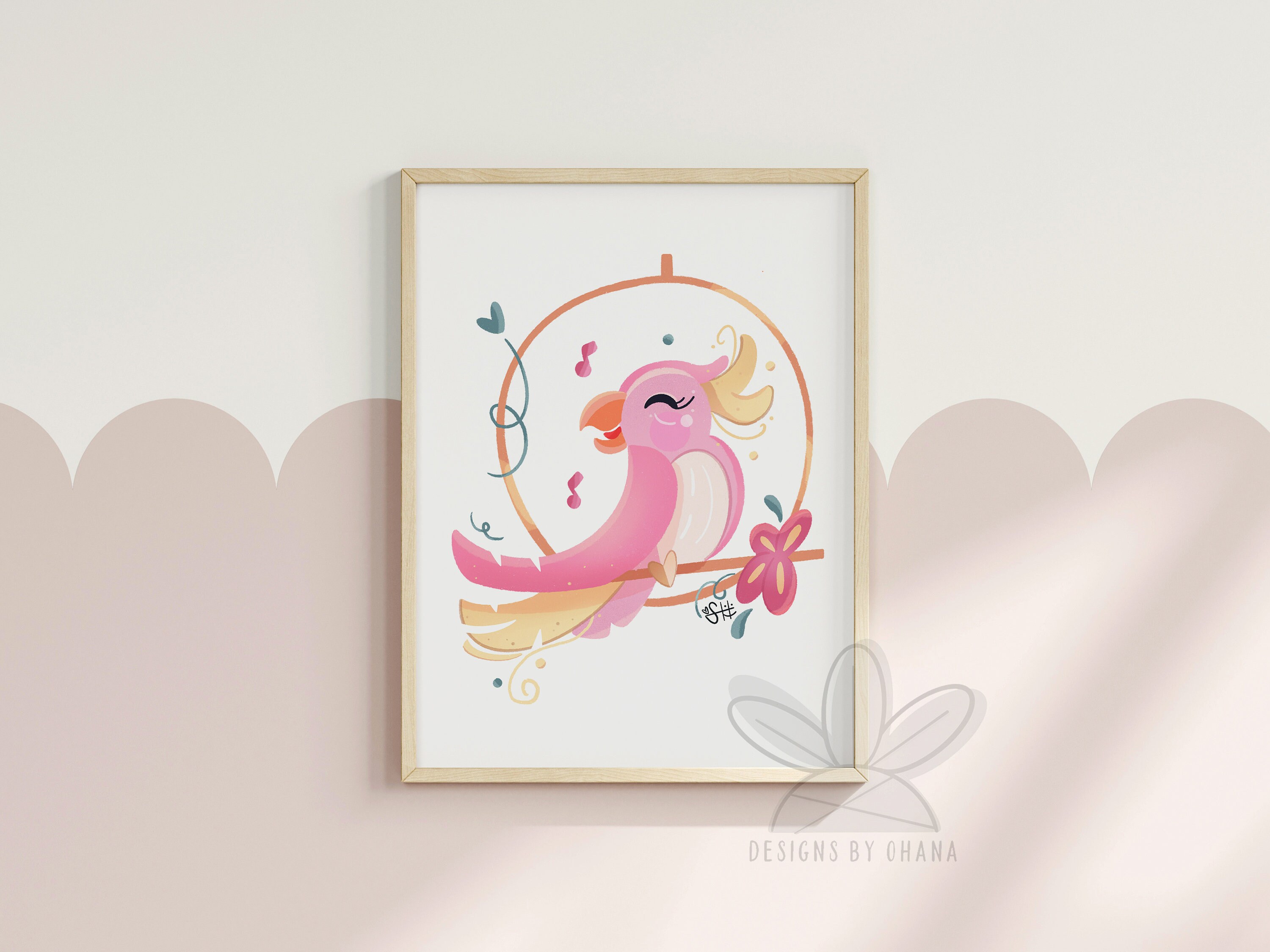 Showgirl Tiki Bird | Tiki Bird Art | Tropical Art Print | Enchanted ...