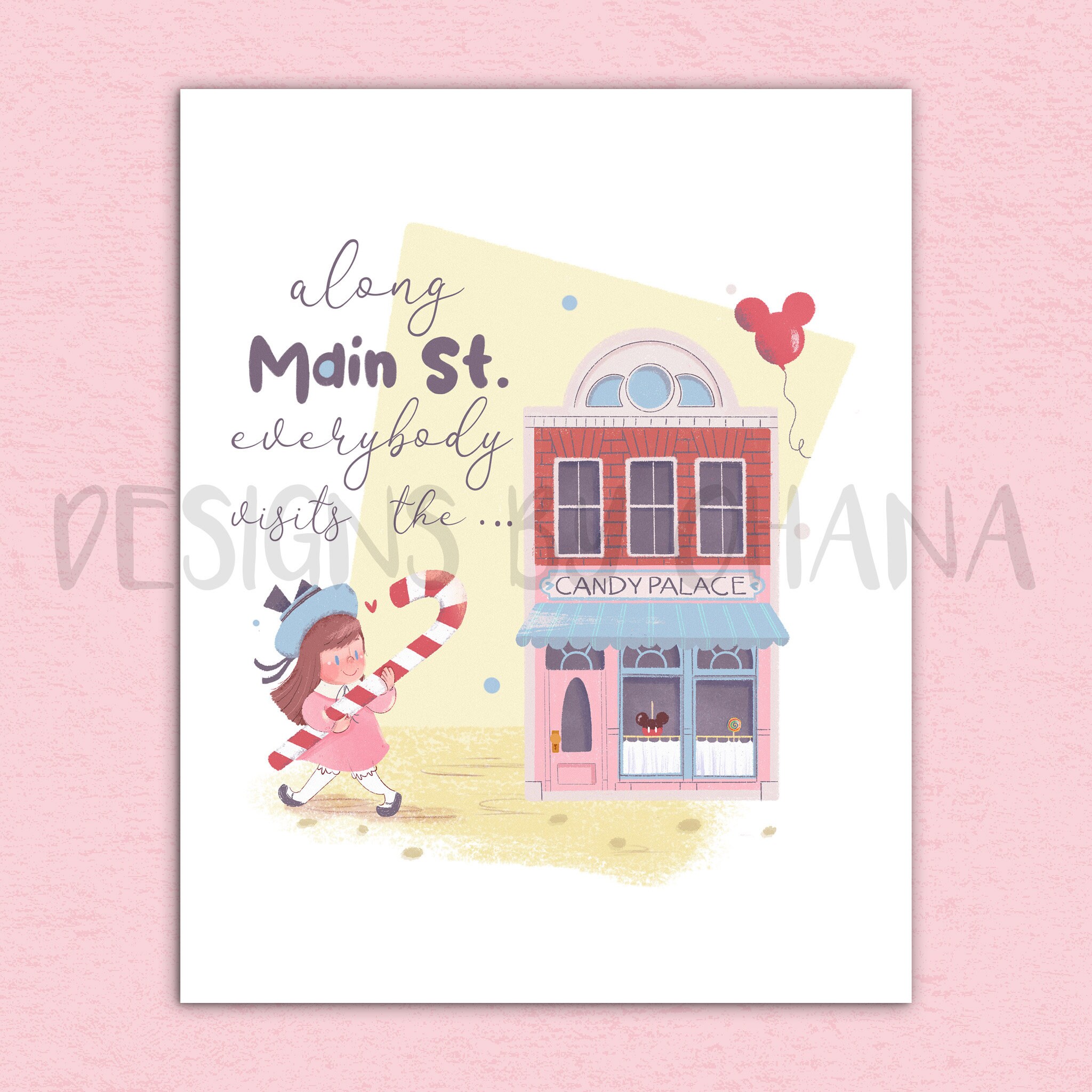 Candy Palace | Main St USA | Printable Art | Poster Art | Children's ...