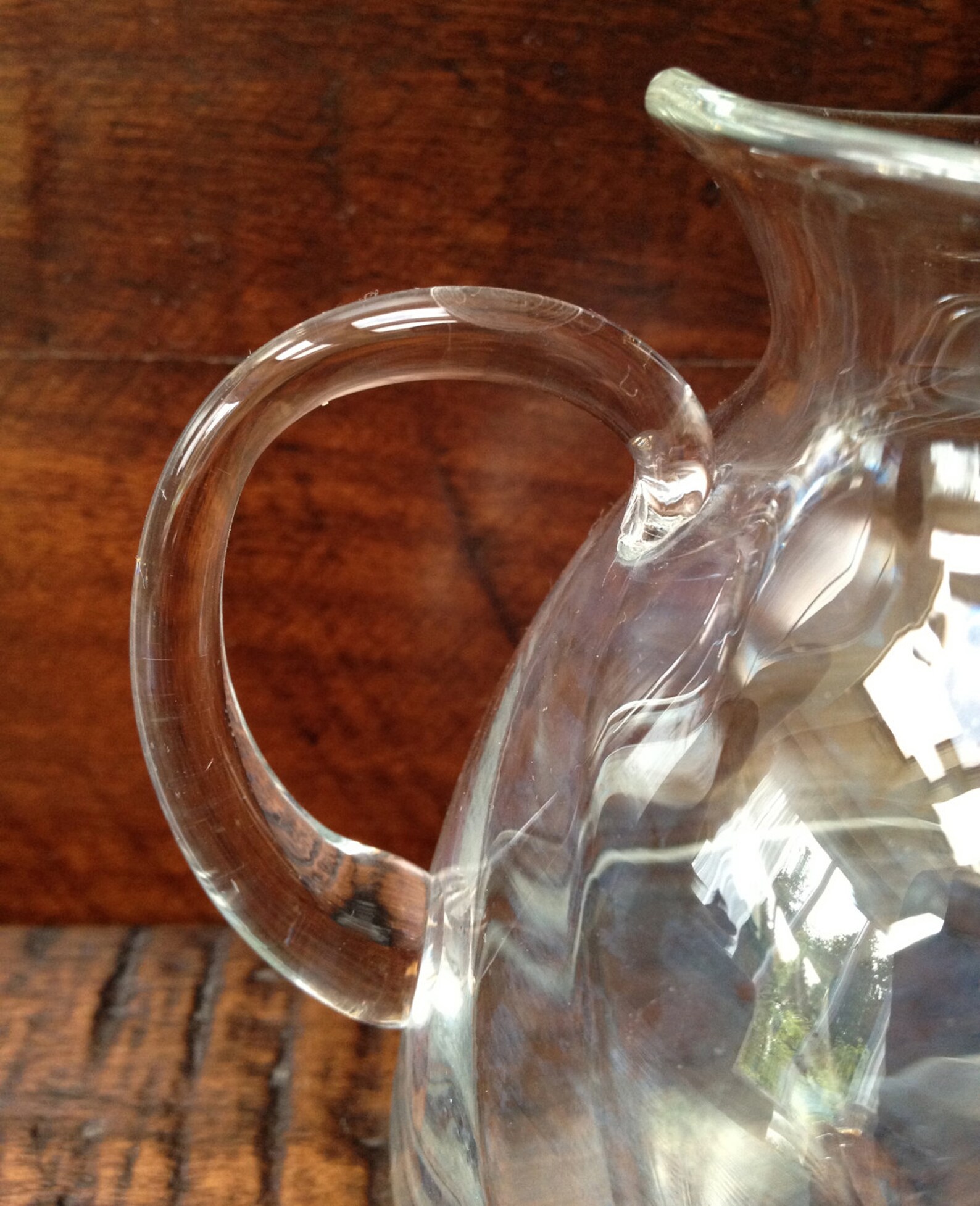 Vintage Clear Glass Cruet Bottle/jar - Etsy