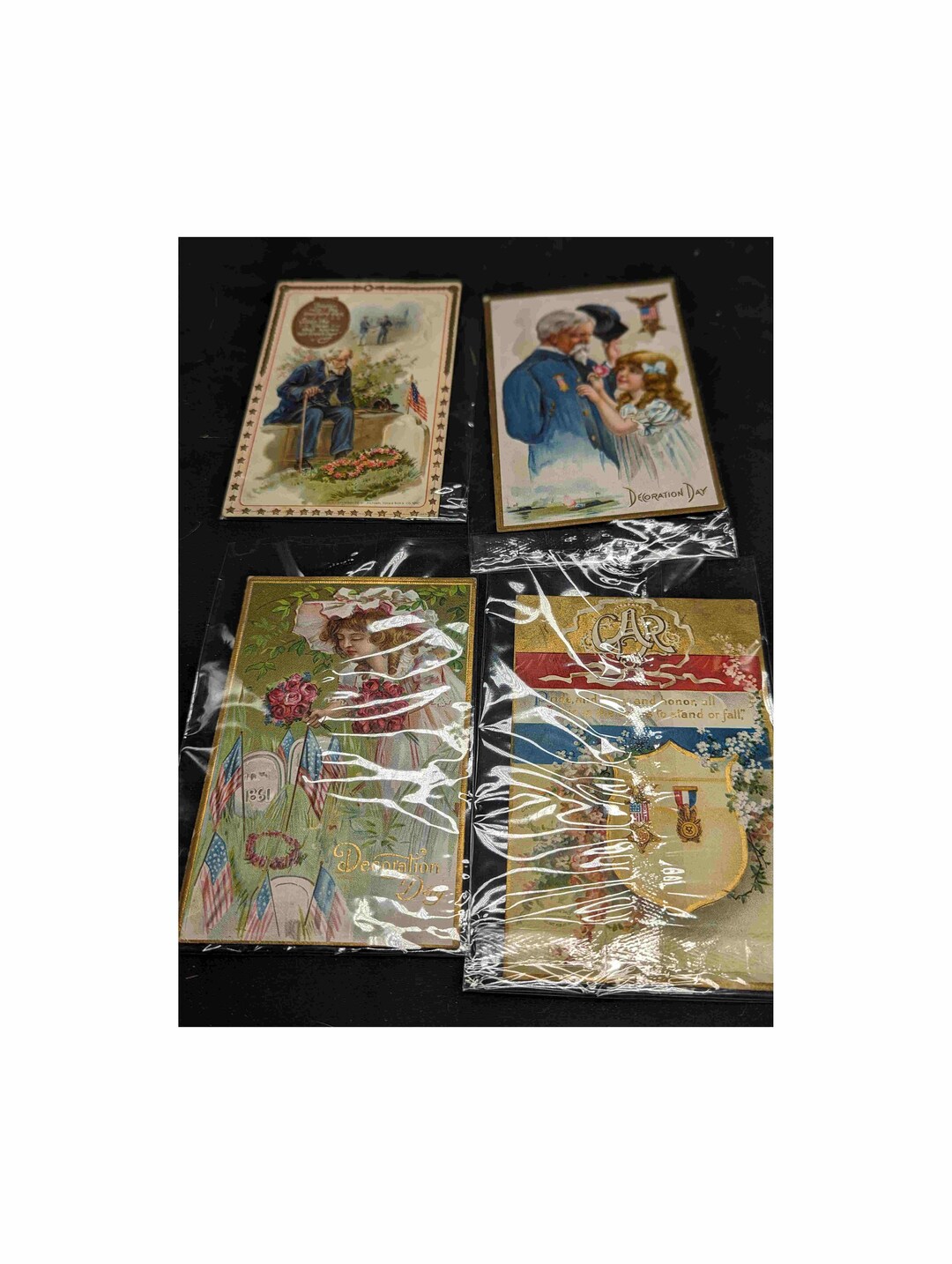 Lot of 4 Antique Memorial Day Postcards. Rememberance Day, Decoration ...