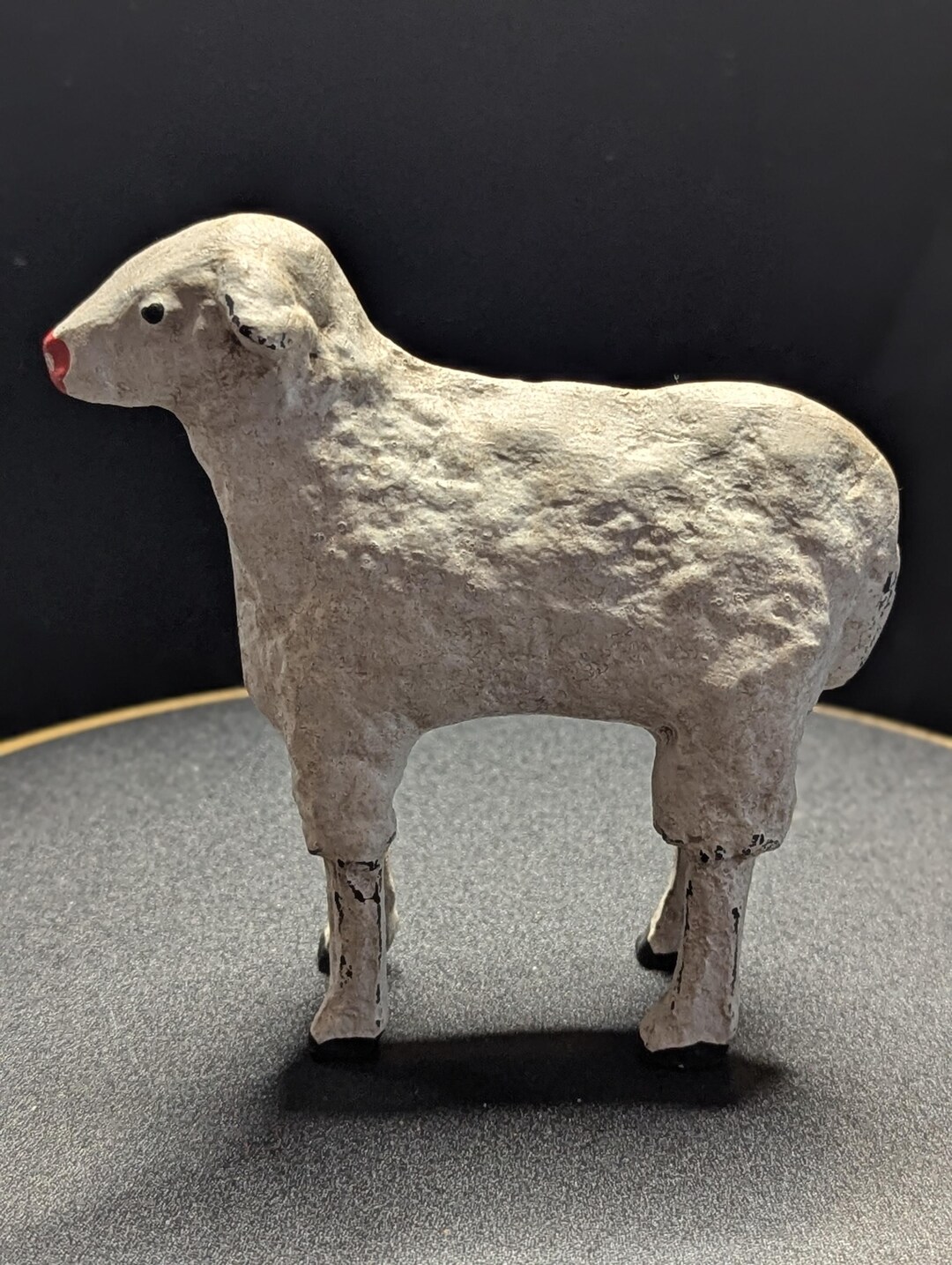 Debbee Thibault Sheep Figurine. Signed and Numbered. Folk Art Paper ...