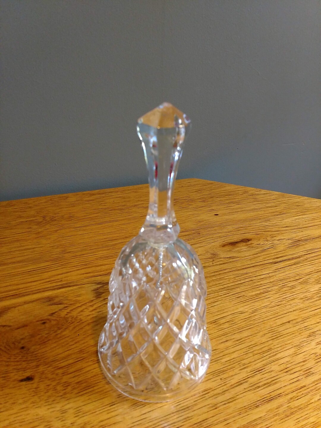 Vintage Pressed Glass Dinner-bell - Etsy