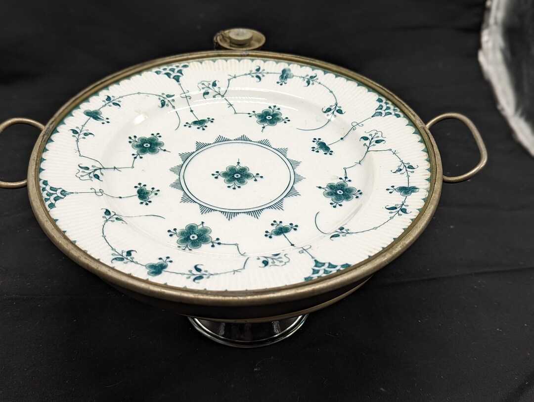 Victorian Hot Water Warming Plate. Victorian Invalid Plate. Johnson ...