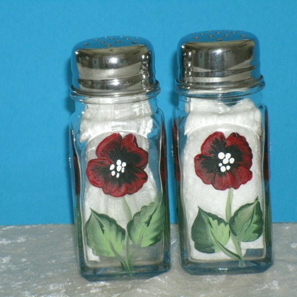 Poppy Salt and Pepper Shakers - Etsy