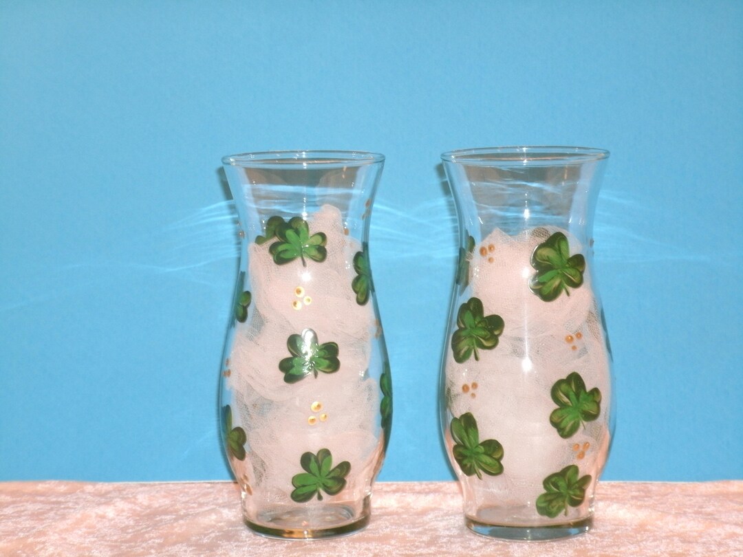 SHAMROCK VASES, Set of Two - Etsy