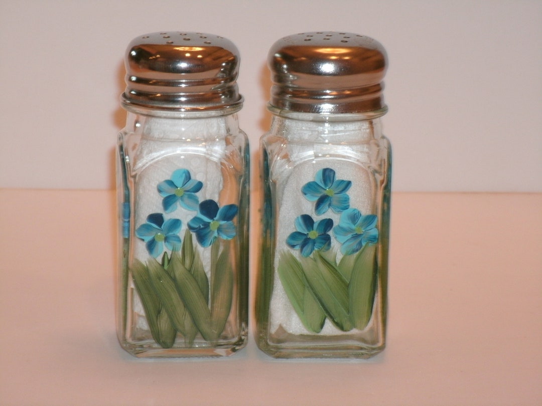 FORGET ME NOT Salt and Pepper Shakers - Etsy