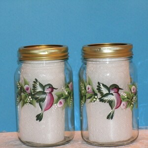 HUMMINGBIRD Decorative Mason Jar, Set of Two - Etsy