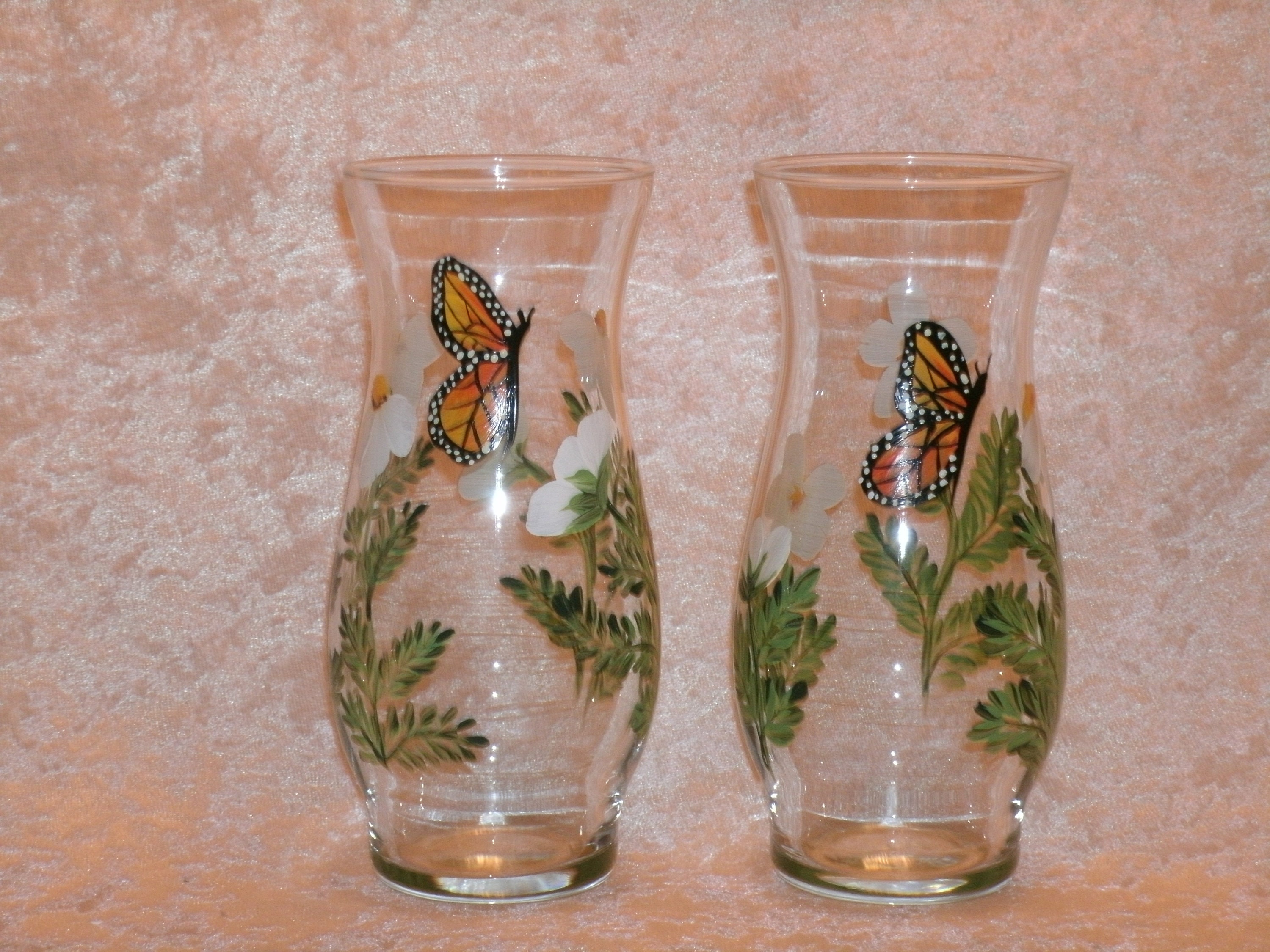 MONARCH BUTTERFLY VASE, Set of Two - Etsy