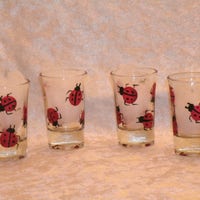 Lady Bug Shot Glass - Hand Painted - Etsy