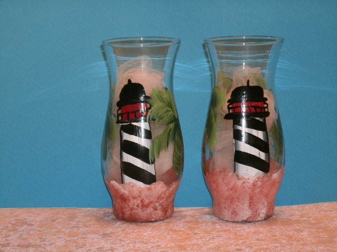 LIGHTHOUSE Vase, Set of Two - Etsy