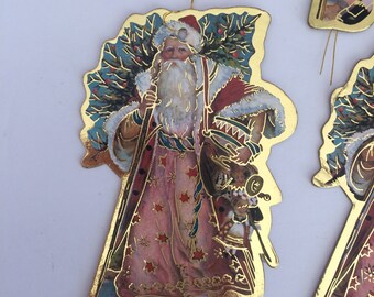 Santa ornaments | Etsy