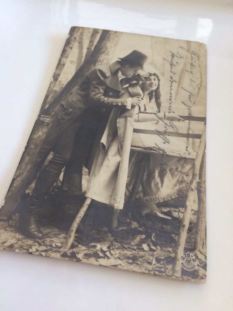Antique German Photo Postcard German Couple Vintage - Etsy