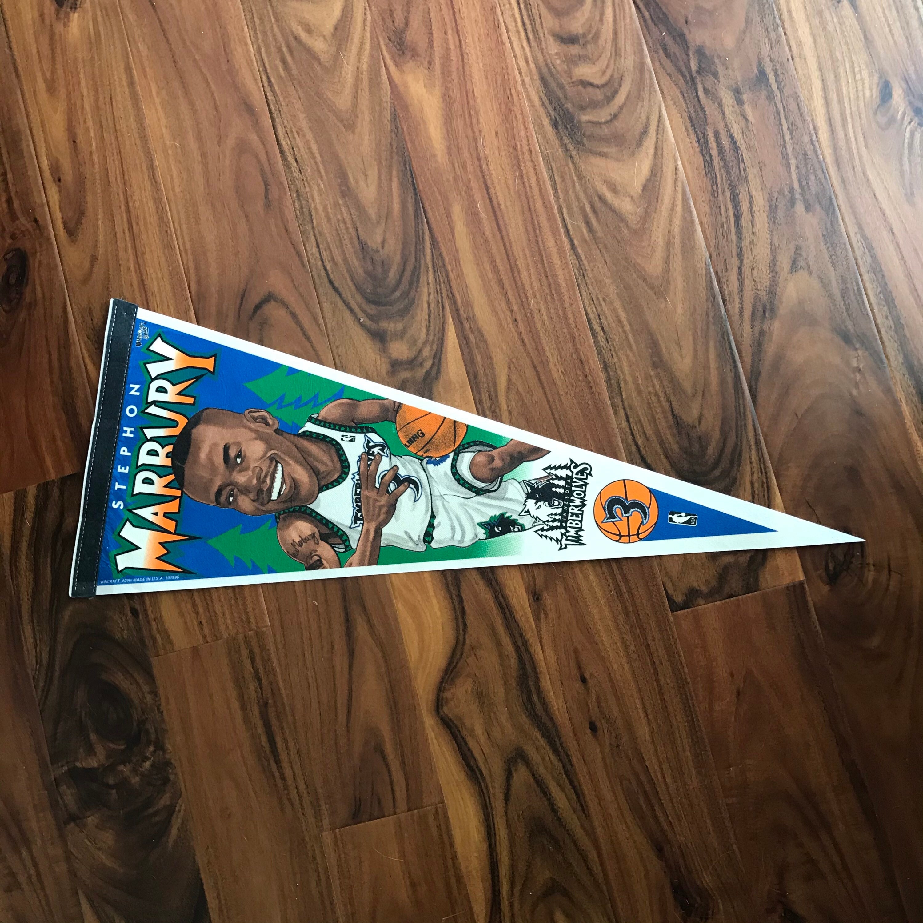 Vintage Stephon Marbury Pennant Minnesota Timberwolves | Etsy