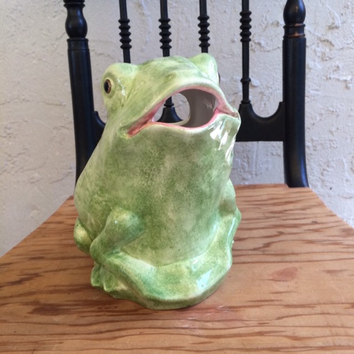 Majolica Frog Pitcher Vintage Italian Pottery San Marco Italy | Etsy