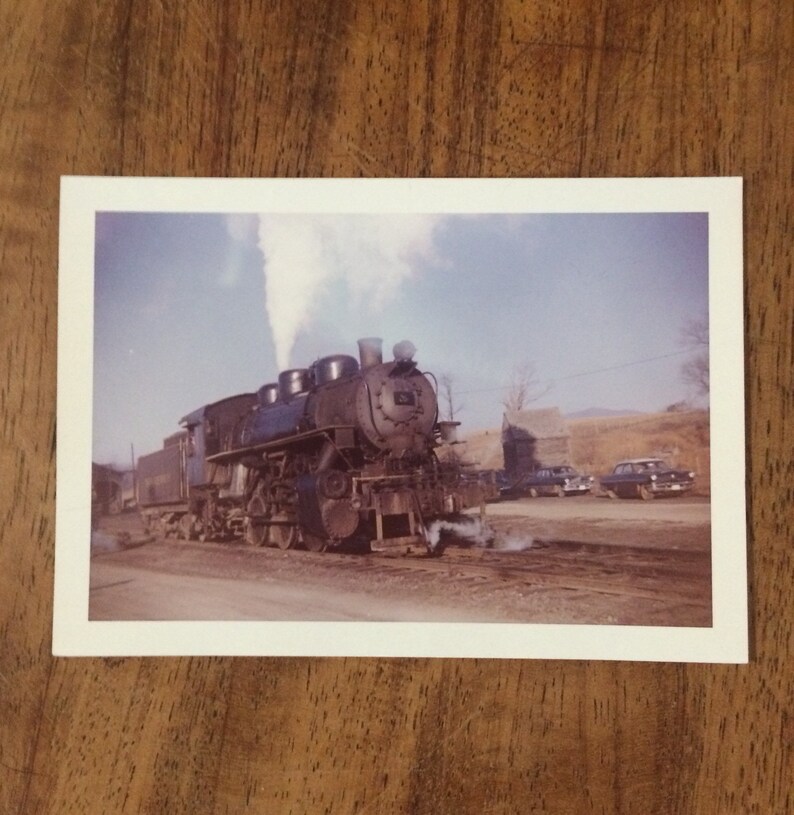 Vintage Steam Train Locomotive Postcard Kodachrome Real Photo - Etsy