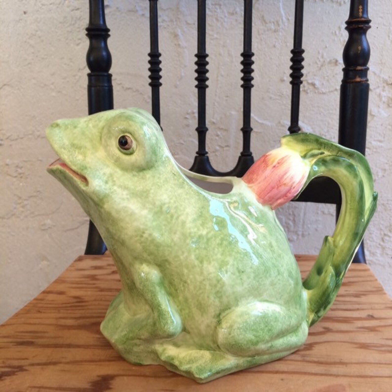 Majolica Frog Pitcher Vintage Italian Pottery San Marco Italy - Etsy