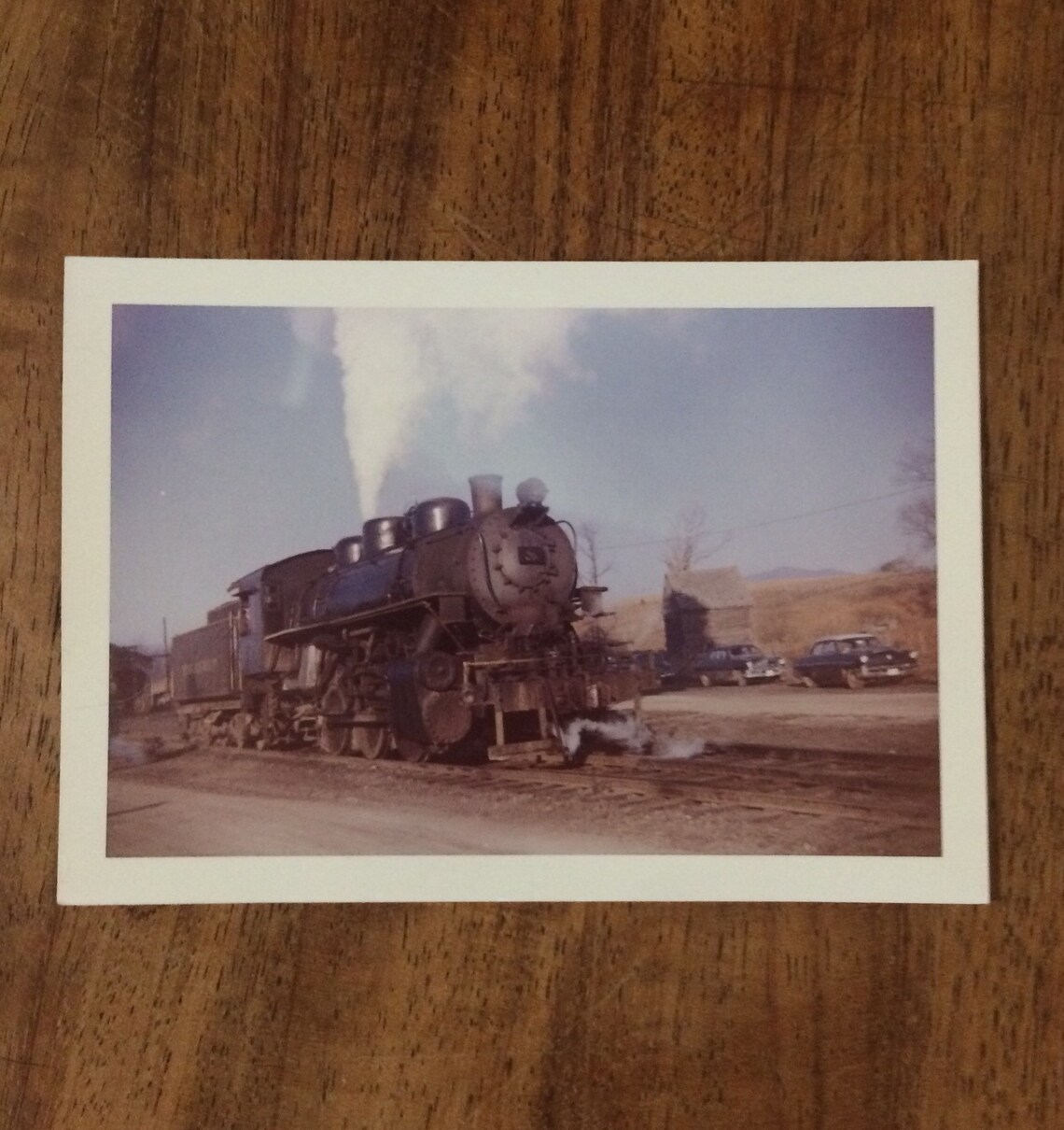 Vintage Steam Train Locomotive Postcard Kodachrome Real Photo - Etsy