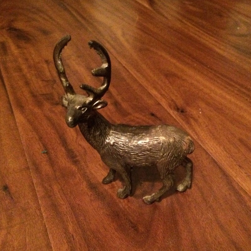 Brass Reindeer - Etsy