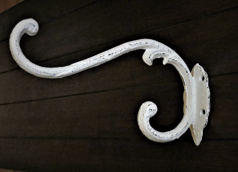 Extra Large Cast Iron Wall Hook / 50 Colors / Large Projection Planter ...