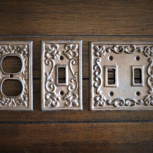 Decorative Electrical Outlet Plate / Aged Copper or Pick Color / Plug ...