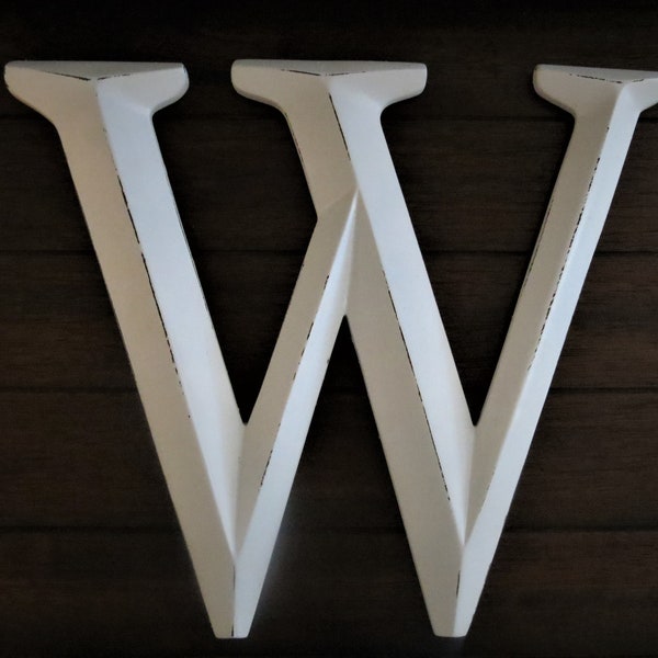 Wooden Letter W - Etsy