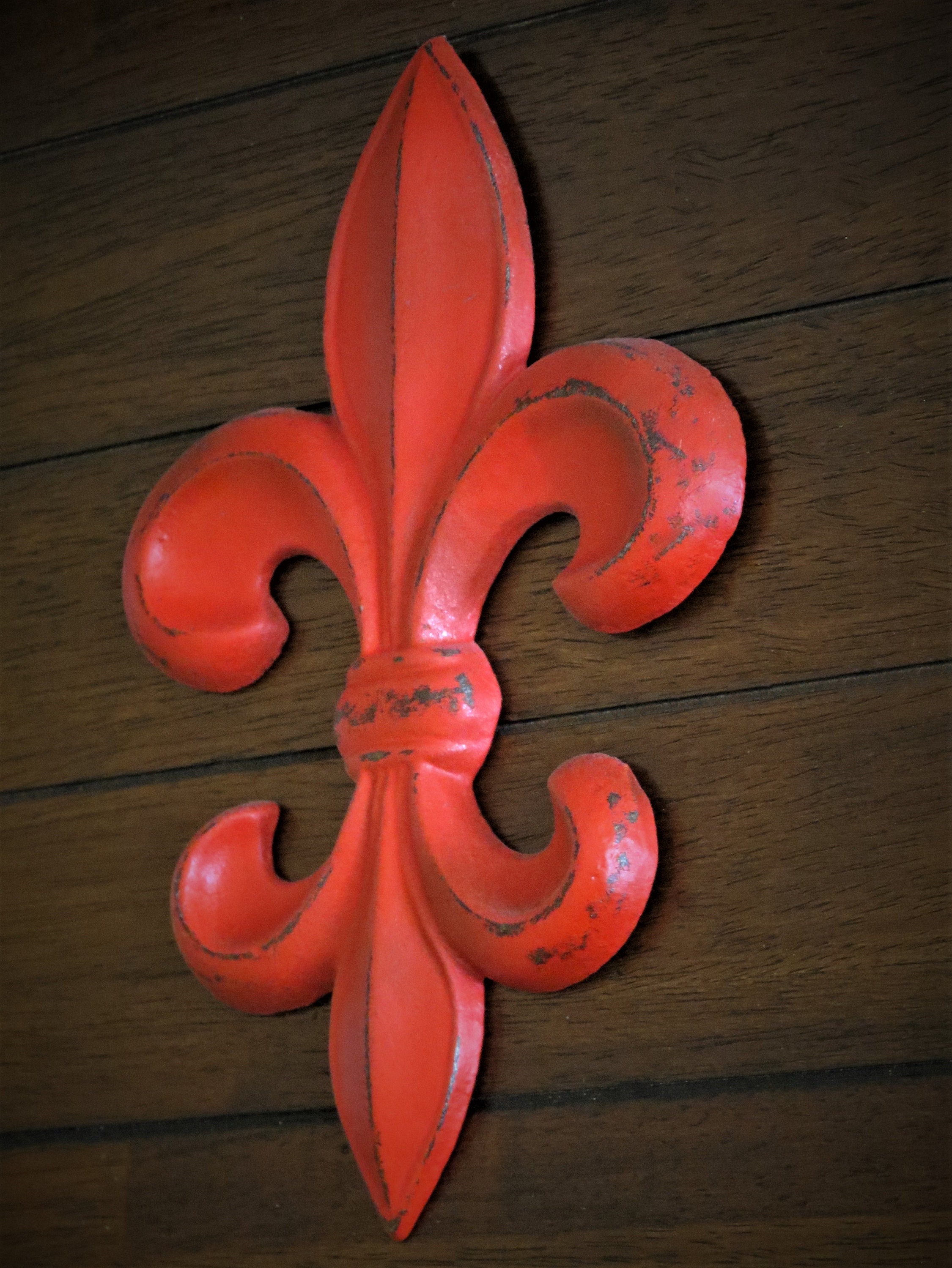Fleur de Lis Wall Decor/ Cast Iron Wall Hanging / Fleur de Lis | Etsy