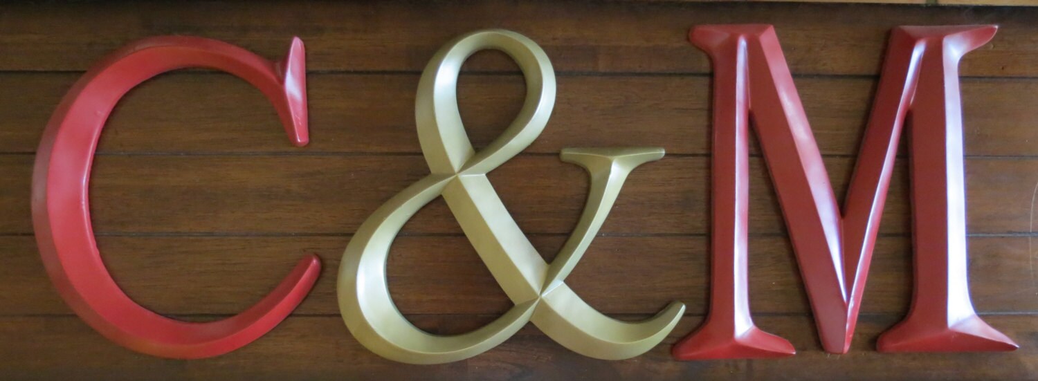 Wall Letters / Pick Letters / Pick Color / Mantle Decor / - Etsy