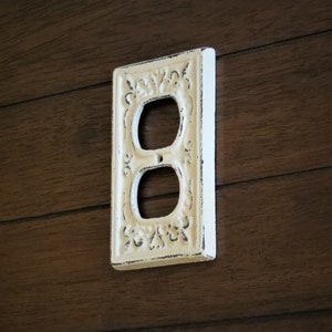 Creamy White Decorative Electrical Outlet Plate / or Pick Your Color ...