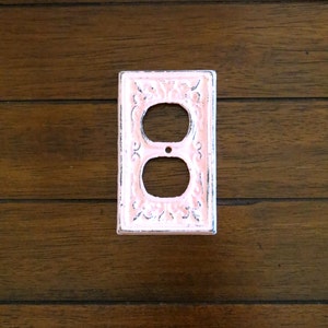 Pale Pink or Pick Color Decorative Electric Outlet Plate / Plug-in ...