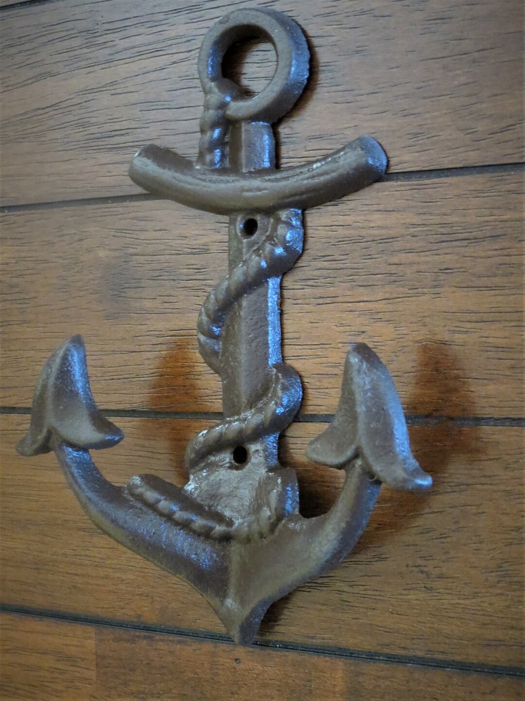 Ship Anchor Wall Hook / Nautical Anchor Wall Decor / Bath Towel Hook / Beach Cottage Decor ...