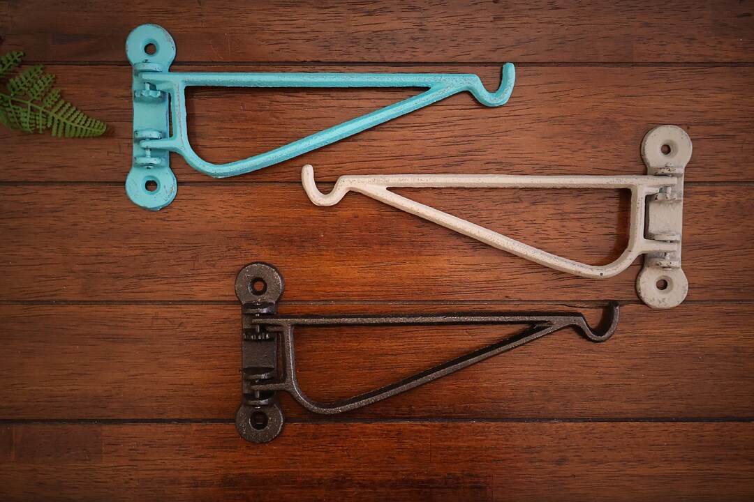 Plant Swivel Hanger, Cast Iron Hook, Pick Color, Holder With Movable ...