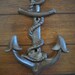 Ship Anchor Wall Hook / Nautical Anchor Wall Decor / Bath Towel Hook / Beach Cottage Decor ...