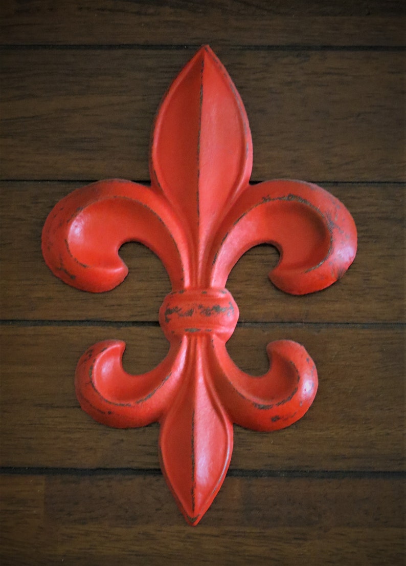 Fleur De Lis Wall Decor/ Cast Iron Wall Hanging / Fleur De Lis - Etsy