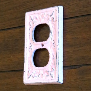 Pale Pink or Pick Color Decorative Electric Outlet Plate / Plug-in ...