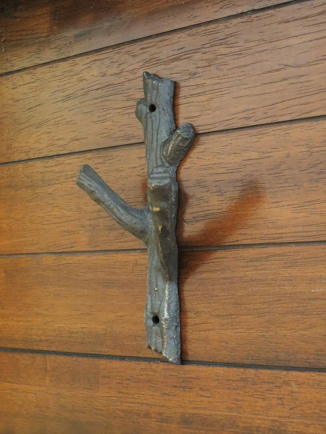 Coat Hat Leash Key Hook / Tree Branch Decor / Oil Rubbed | Etsy