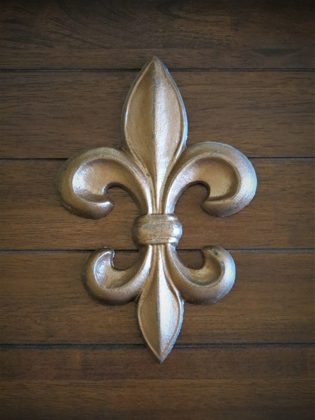 Fleur De Lis Wall Decor / Cast Iron Wall Sign / French Country Cottage ...