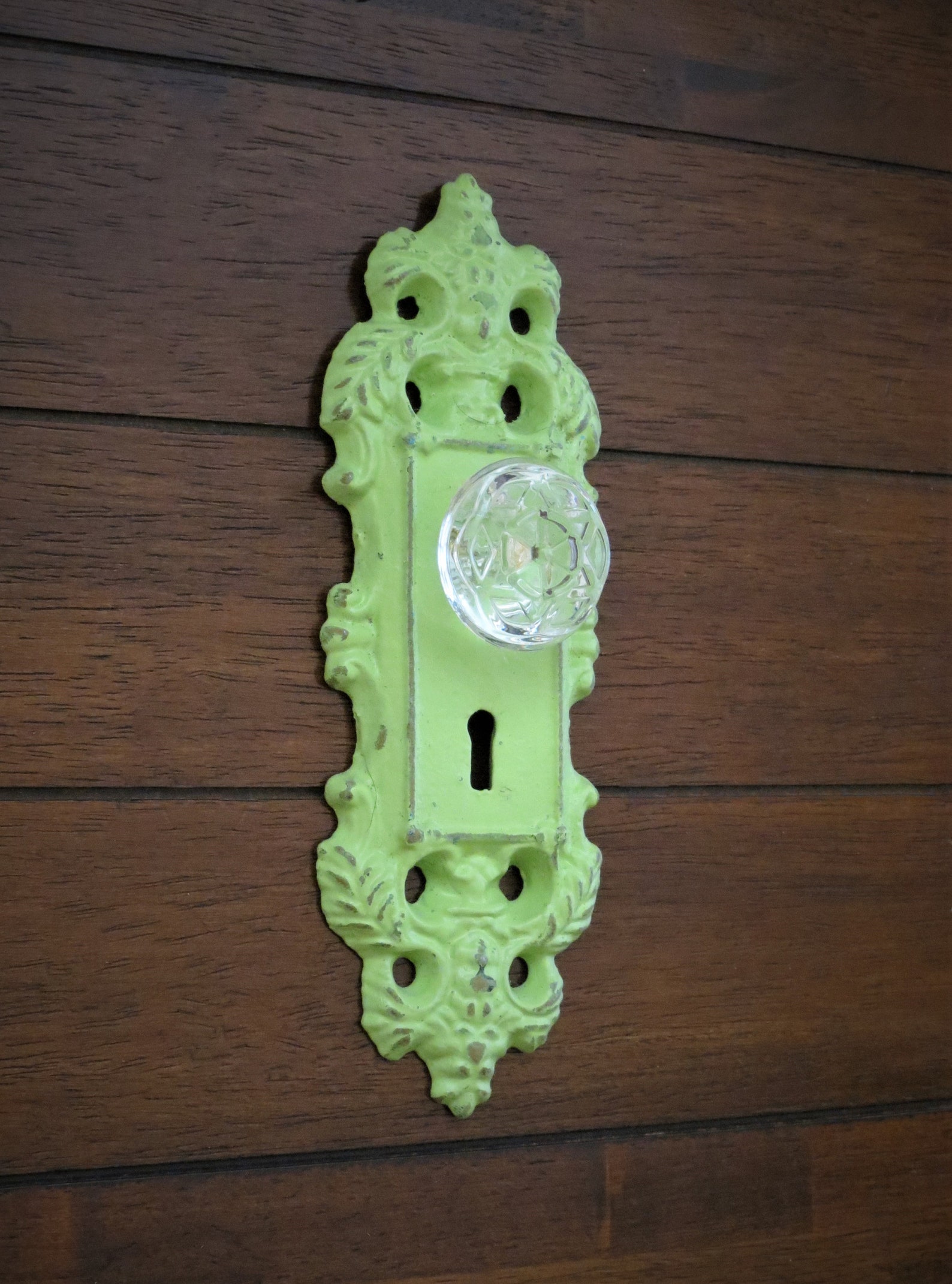 Wall Hook / Bright Colors / Door Knob Decor / Apple Green or | Etsy