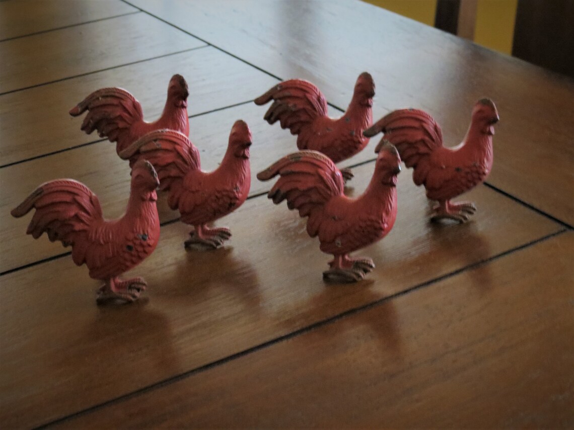 Rooster Knob / Red Rooster Drawer Knob / Drawer Pull / - Etsy